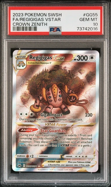 POKEMON CARD - Regigigas Vstar Crown Zenith Galarian Gallery GG55/GG70 ...