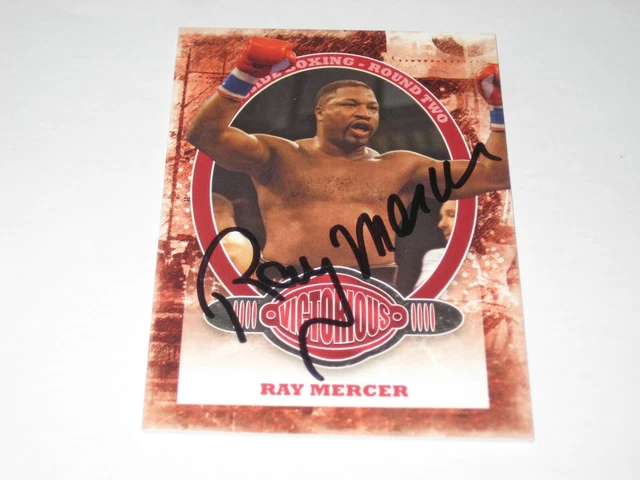 BOXING CHAMPION GOLD Medalist The Legend Ray Mercer Autographed Card ...