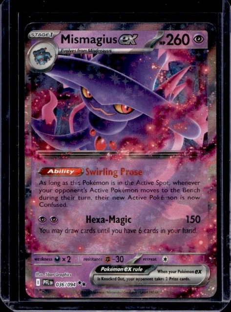 2025 POKEMON PHANTASMAL Flames PFL EN Mismagius ex Double Rare #036/094 ...