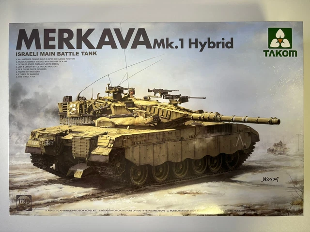 MODELLBAUSATZ TAKOM 2079 Israel TANK Panzer Merkava Mk.1 Hybrid 1:35 ...