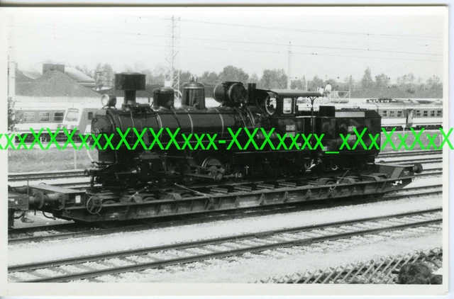 JUGOSLAWIEN DAMPFLOK JZ Schmalspur auf Tiefladewagen EisenbahnwagenFoto ...