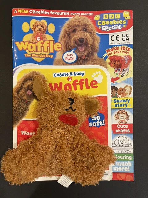 CBEEBIES SPECIAL MAGAZINE #194 2025 Waffle the Wonder Dog +Cuddle toy £ ...