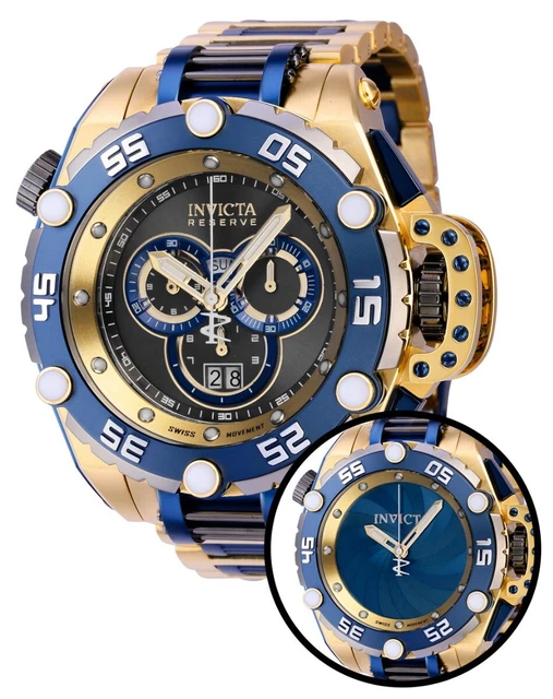 INVICTA HERREN RESERVE Flying Fox Shutter 53mm Chronograph Armband Uhr ...