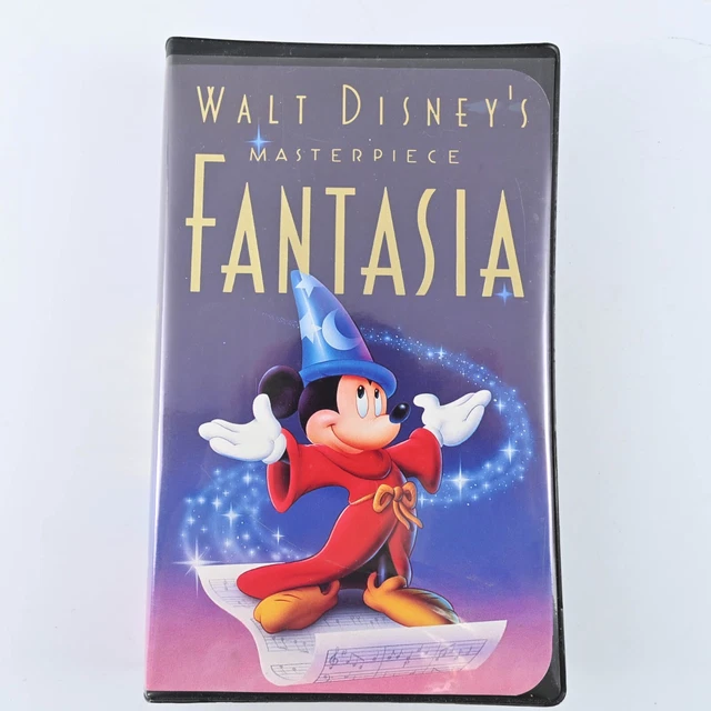 FANTASIA VHS 1991 Walt Disney's Masterpiece: Clamshell Case - Mickey ...