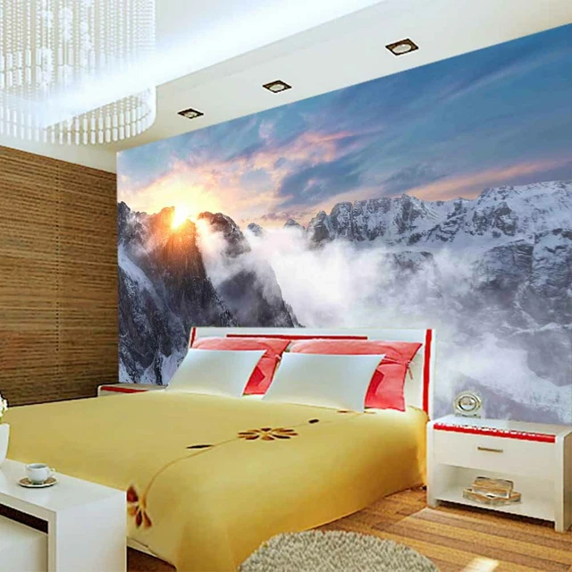 MOUNTAIN FOG FULL Wall Mural Photo Wallpaper Printing 3D Decor Kid Home ...