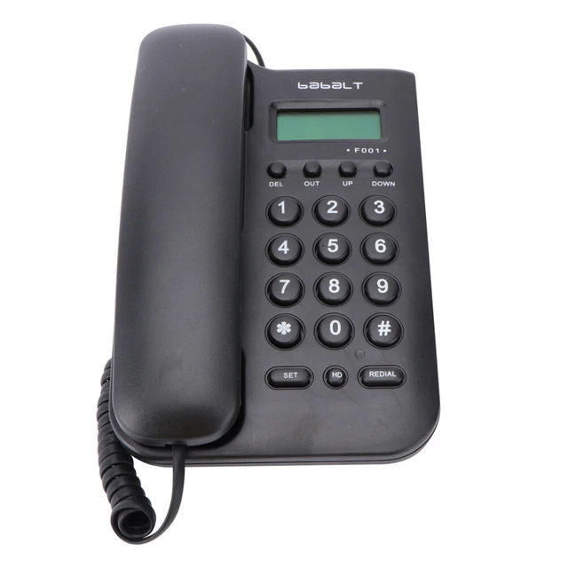 HOME OFFICE BIG Button Desktop Free Standing Telephone Caller with ID ...