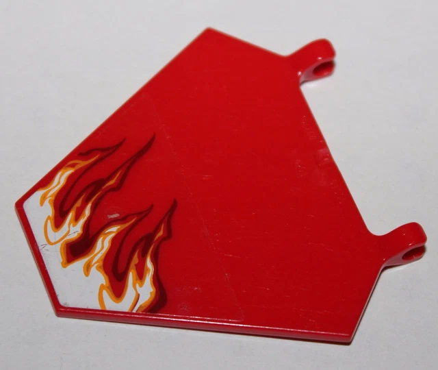 DRAPEAU LEGO NINJAGO Red Flag 5x6 Hexagonal with sticker x1435pb024R ...