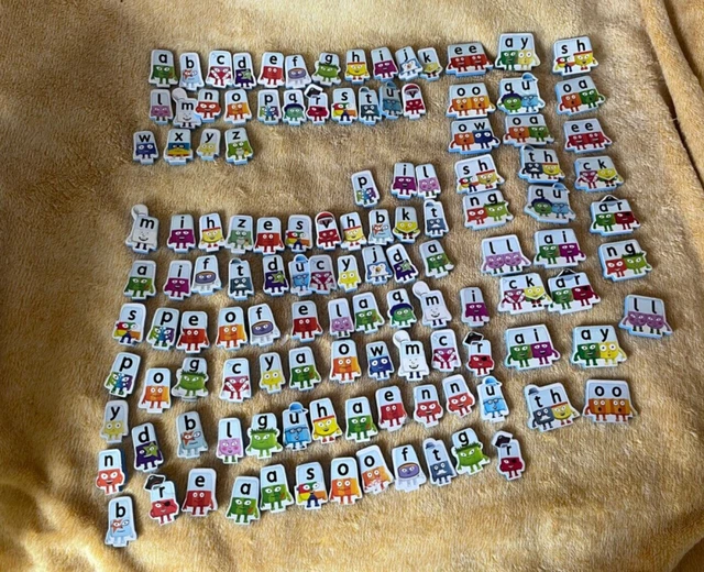 CBEEBIES ALPHABLOCKS 120 + Letter Foam Tiles Phonics Early Reading VGC ...