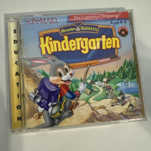 READER RABBIT'S KINDERGARTEN (CR-ROM, 1998) PC GAME Version 2.01 ...