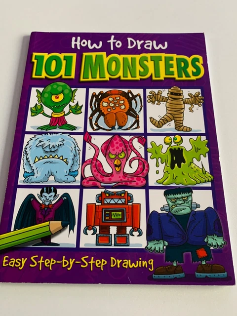 HOW TO DRAW 101 Monsters - A Step By Step Drawing Guide for Kids by ...