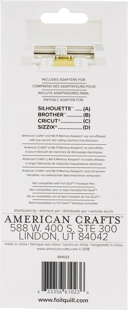 3 PACK - We R Foil Quill Adapter Kit-4/Pkg - WR661023 £27.00 - PicClick UK