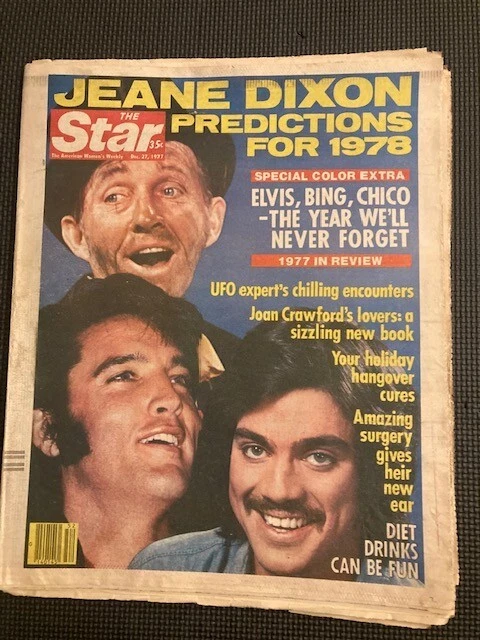STAR MAGAZINE DECEMBER 27 1977 Bing Crosby Elvis Presley Freddie Prinze ...