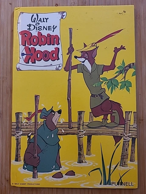 WALT DISNEY ROBIN Hood Vintage Childrens Book By Purnell 1974 EUR 7,02 ...