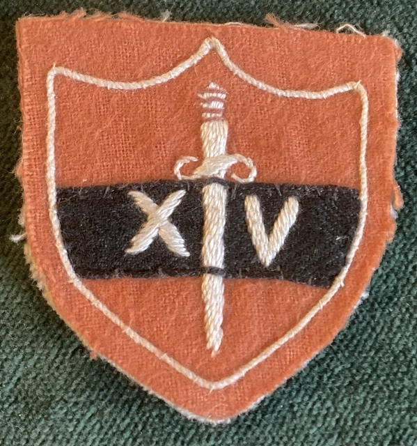 WW2 BRITISH 14TH ARMY CLOTH EMBROIDERED FORMATION SIGN. £16.00 ...