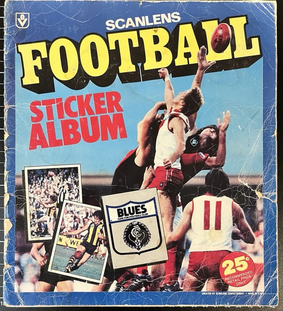 1983 SCANLENS VFL Sticker Album All Stickers Simon Madden Signature ...