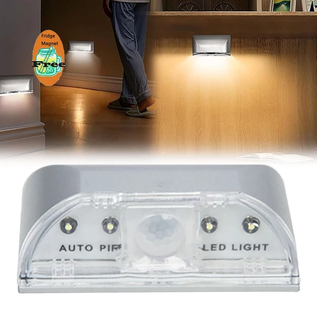 KEYHOLE INFRARED PIR Wireless Motion Detector 4 LED Light Lamp ...