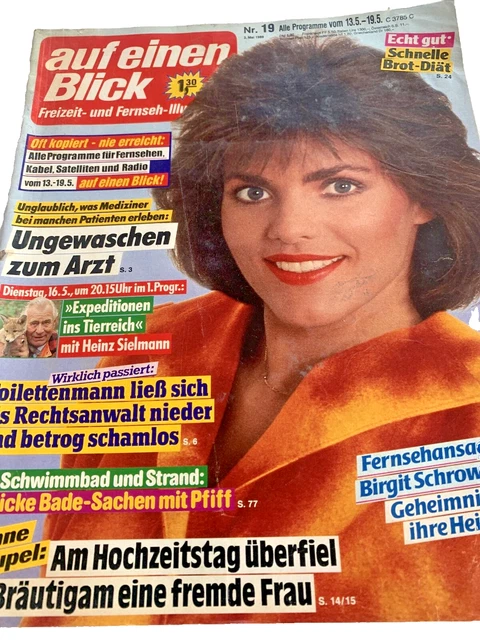 VINTAGE ZEITSCHRIFT & Auf einen Blick“ Nr. 19 v 13.05.89 Birgit ...