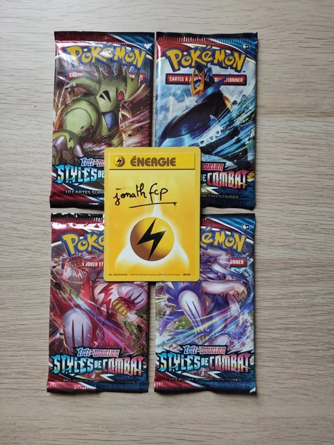 LOT DE 4 Boosters Pokemon - EB5 Styles De Combat - Art Set - Neufs ...