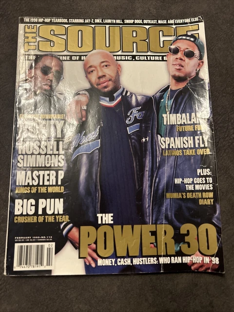 THE SOURCE MAGAZINE 113 Feb 1999 Puffy Russell Simmons Master P Big Pun ...