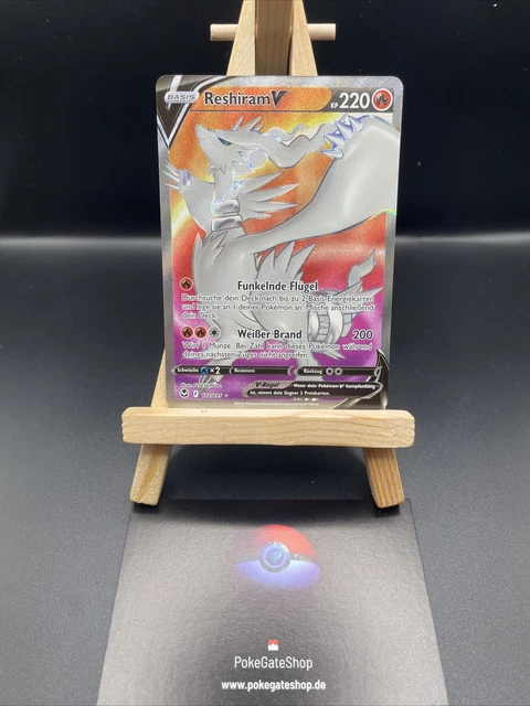RESHIRAM-V 172/195 SILVER Stormwinds Pokemon Card German £15.35 ...