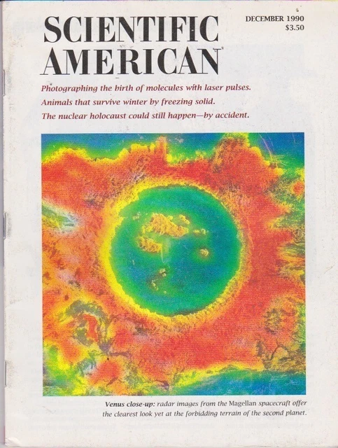 Scientific American Dec 1990 Venus Close Up £5 00 Picclick Uk