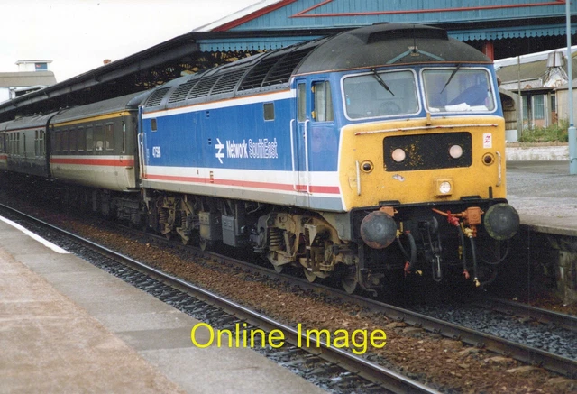 RAILWAY PHOTO 6X4 Class 47 47598 NSE Passenger Train Newton Abbot 26/8 ...