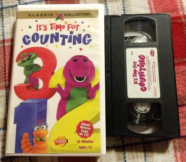 BARNEY: IT'S TIME FOR COUNTING | Barney Home Video Canada CLAMSHELL VHS ...