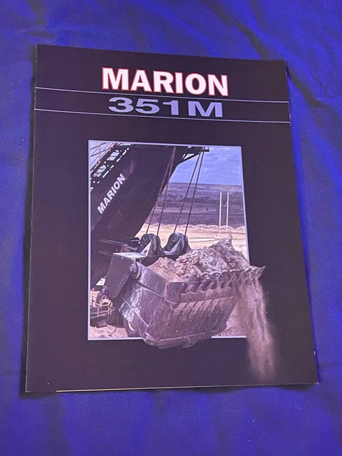 MARION 351M BERGBAUSCHAUFEL Händler Verkaufsprospekt Marion Power ...