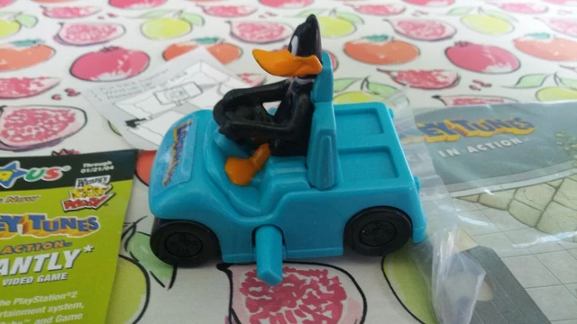 WENDY'S KIDS MEAL 2003 Looney Tunes Daffy Duck Toy Car Figure Works $10 ...