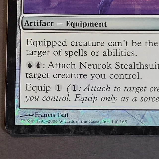 MTG CARD - 1x Neurok Stealthsuit - Fifth Dawn - LP - Foil - Magic the ...