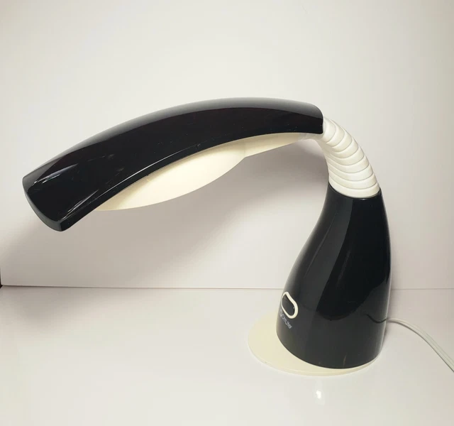 VINTAGE OTTLITE DESK Lamp Black White Gooseneck 1980's-Working $49.00 ...