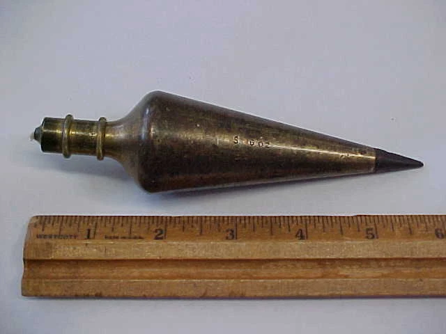 Vintage General Hardware Mfg Co Ny Ny No 800 16oz Brass Plumb Bob Tool Usa 999 Picclick