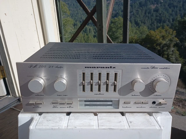 VINTAGE MARANTZ PM500 Stereo DC Integrated Amplifier Amp 120v AC £426. ...