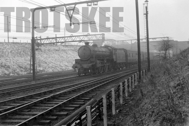 LARGER NEGATIVE BR British Railways Steam Loco 61143 Class B1 Sheffield ...