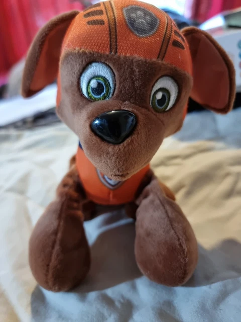 PAW PATROL ZUMA Orange Dog Plush Stuffed Toy Spin Master Nickelodeon ...