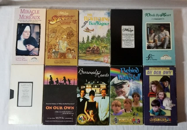 10 VHS LOT Feature Films For Families Family Inc. Wonderworks Movie ...