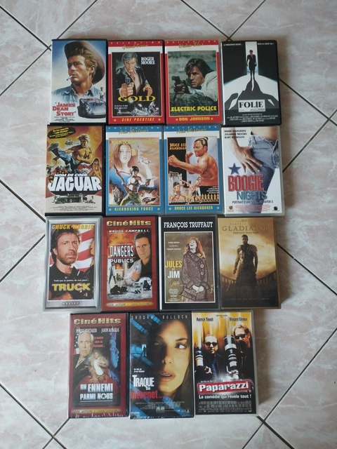 LOT 15 VHS Truffaut/Boogie Nights/Chuck Norris/Gladiator/Paparazzi ...