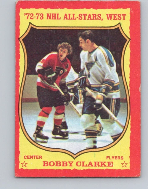 VINTAGE HOCKEY CARD Opc 1973 Philadelphia Flyers Bobby Clarke All-Stars ...