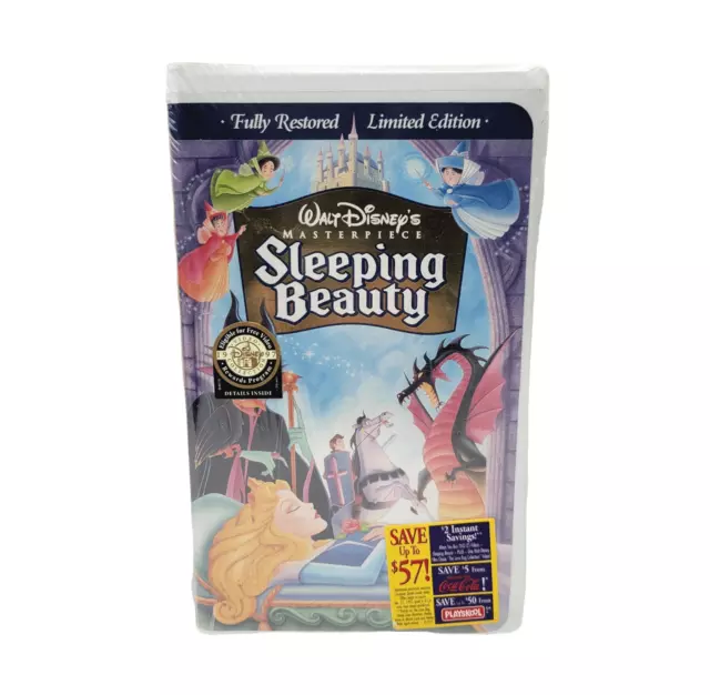 WALT DISNEY SLEEPING Beauty VHS Video 1997 Masterpiece Ltd Edition NEW ... WALT DISNEY SLEEPING Beauty VHS Video 1997 Masterpiece Ltd Edition NEW ...