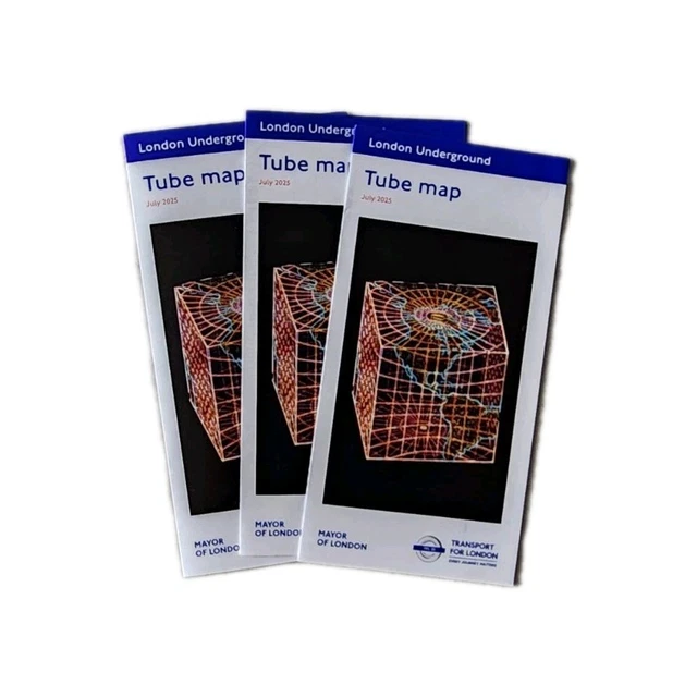 3X NEW JULY 2025 Tube Map TfL London Underground LATEST £1.54 - PicClick UK