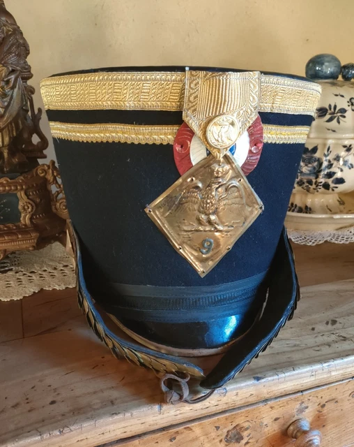SHAKO EMPIRE (WW1 WW2 Casque Calot Képi Vareuse US Français Napoléon ...