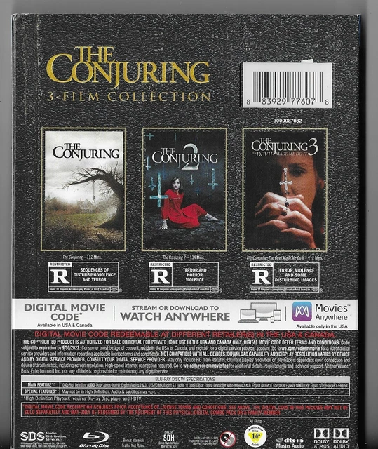 THE CONJURING 3-FILM Collection [Blu-Ray + Digital HD] BRAND NEW, SEAL ...