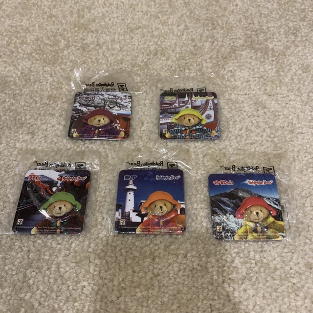 PADDINGTON BEAR 7-11 Eleven Collectible Lot 5 3D Fridge Magnets Taiwan ...