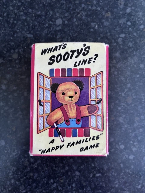 SOOTY VINTAGE CARD Game Happy Families Whats Sootys Line Box Rules ...