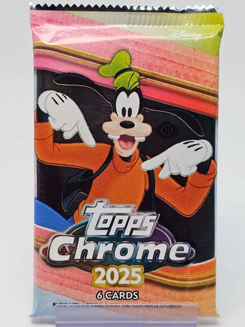 2025 TOPPS CHROME Disney GOOFY SEALED HOBBY PACK LLLL Q2091 £0.75 ...