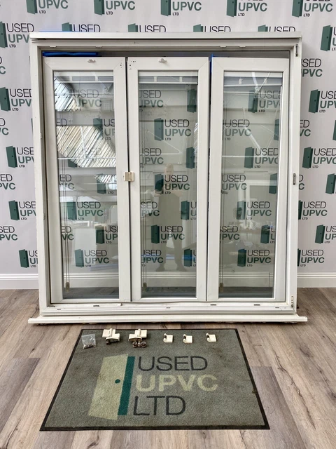 REHAU UPVC PVCU Bifold Doors Sliding External Exterior Narrow White ...