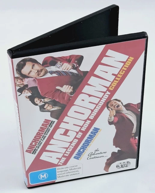 ANCHORMAN: THE LEGEND Of Ron Burgundy Collection DVD (Region 4) VGC ...