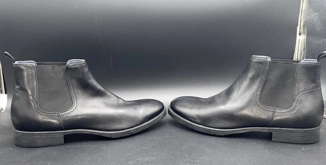 GORDON RUSH MEN'S Cardiff Black Leather Chelsea Boots NIB Sz US 11 $245 ...