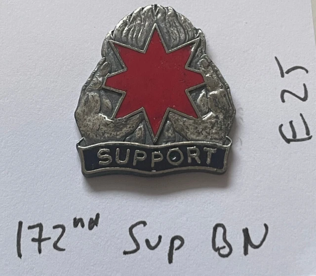 US ARMY UNIT Crest: 172nd Brigade Support Battalion - Support - E25 EUR ...
