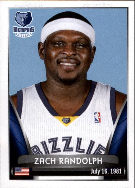 2014-15 PANINI STICKERS Memphis Grizzlies Basketball Card #229 Zach ...